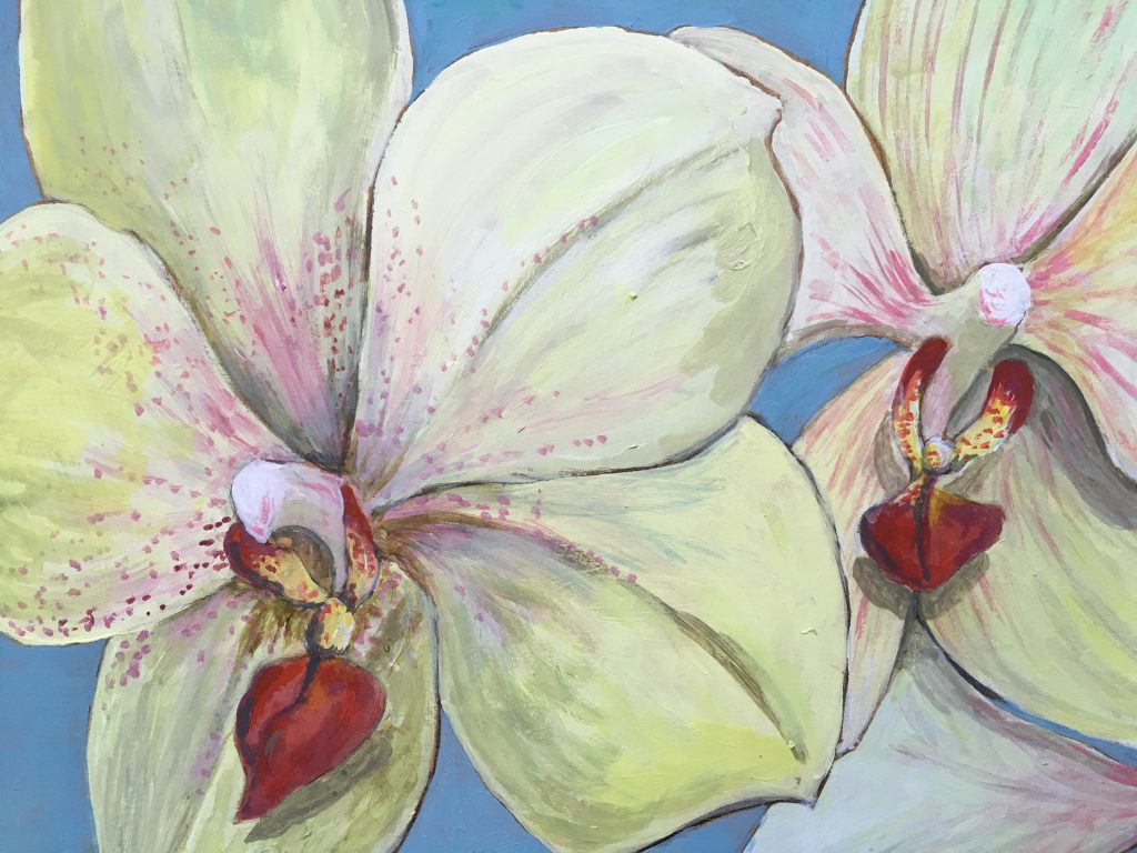 Acrylic paintings | Mountains and flowers | Alice Morgan